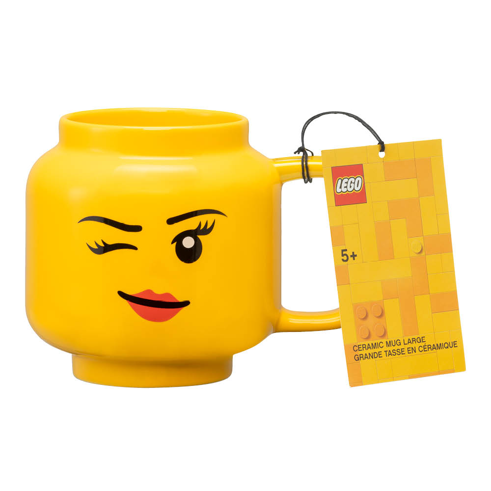 Lego Mugg Blinkande lego figur 55 cl Gul - Cervera