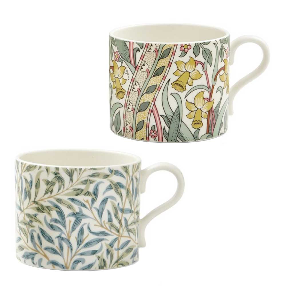 Morris & Co Pure Morris Mugg 2-pack Daffodil & Willow Bough - Cervera