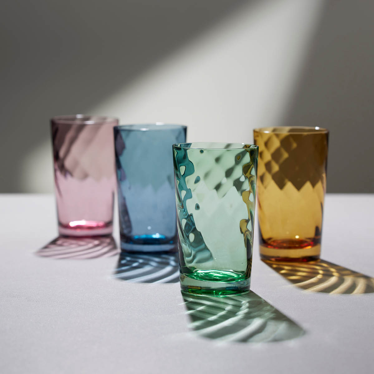 Lyngby Glas Vienna Highball Glas 40 cl 4-pack Blå - Cervera