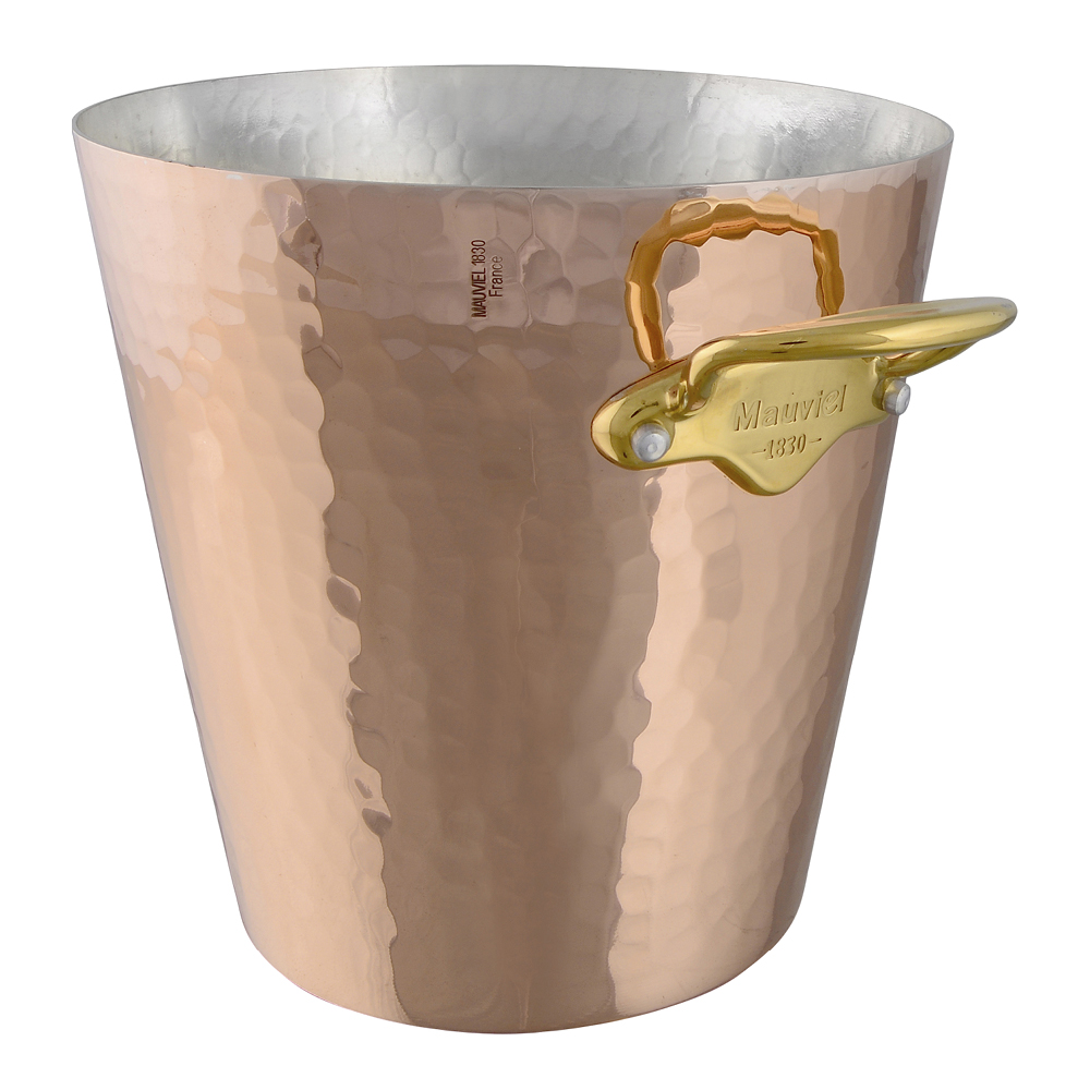 Mauviel M'30 champagnekylare rund 20 cm hamrad koppar - Cervera