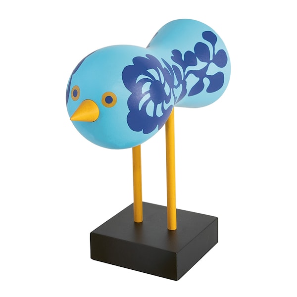 Design House Stockholm Lisa Larson Birds 1967 No 4 16 cm Blå - Cervera
