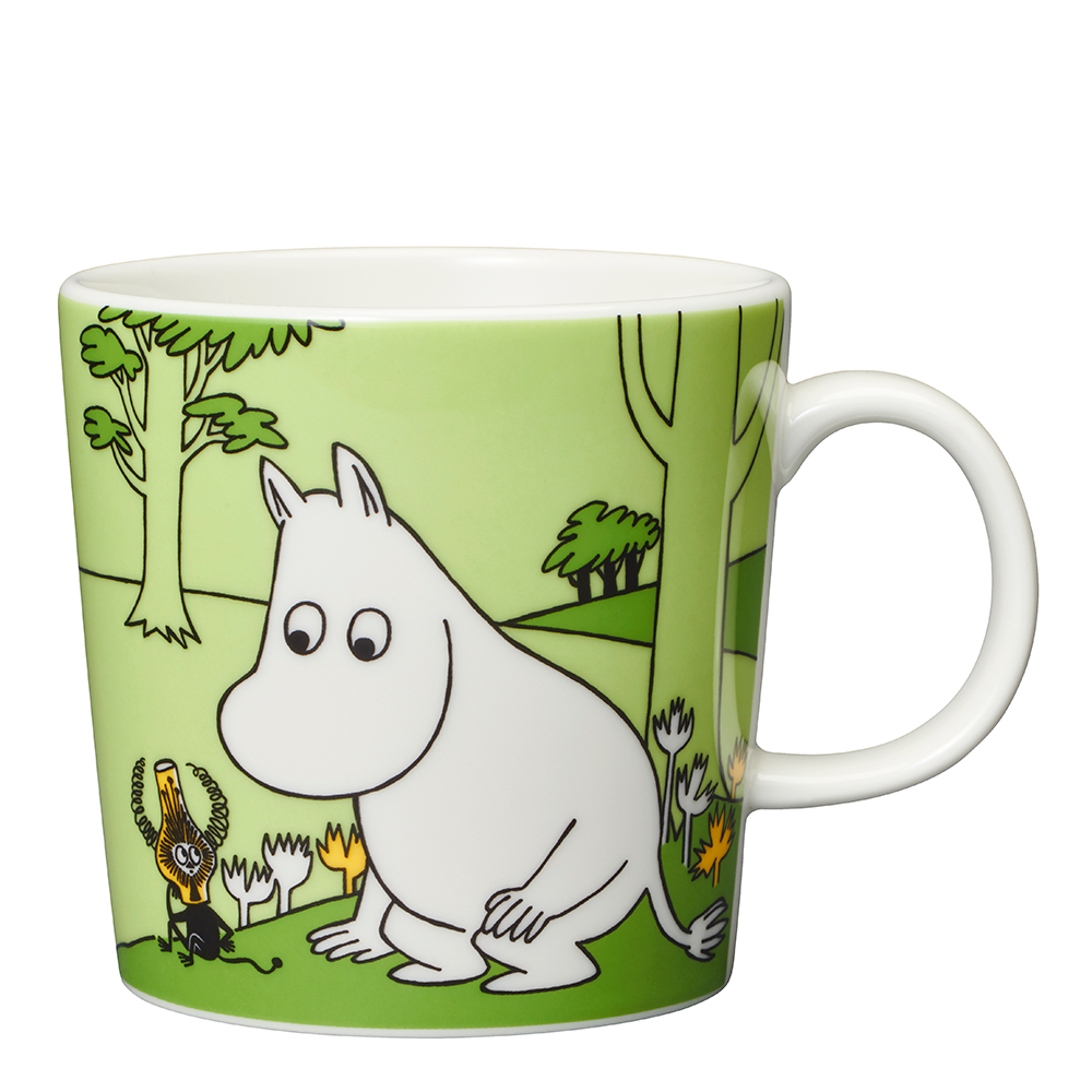 Moomin Arabia Muminmugg Lilla My på Ängen Vit/Grön - Cervera
