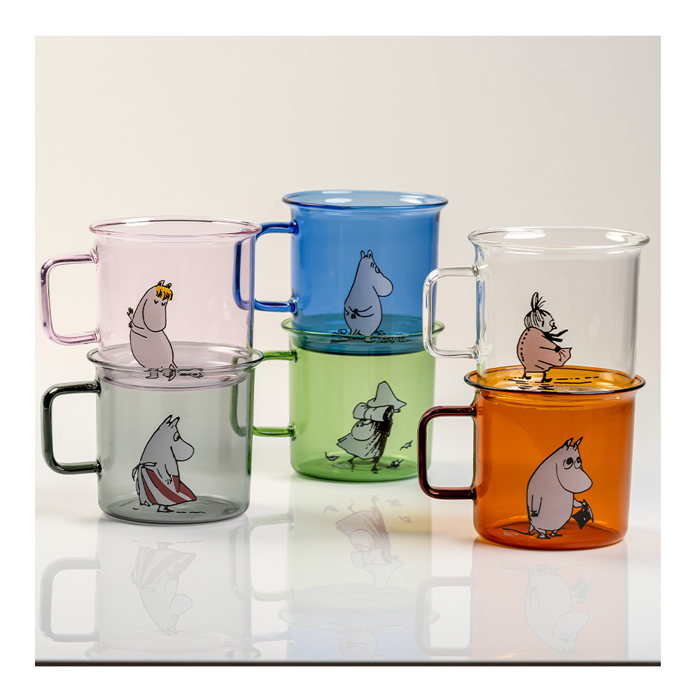 Muurla Mumin Glasmugg Muminpappan 35 cl Bärnsten - Cervera