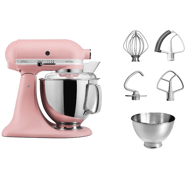KitchenAid Artisan Köksmaskin 4,8 + 3 L Dried Rose - Cervera