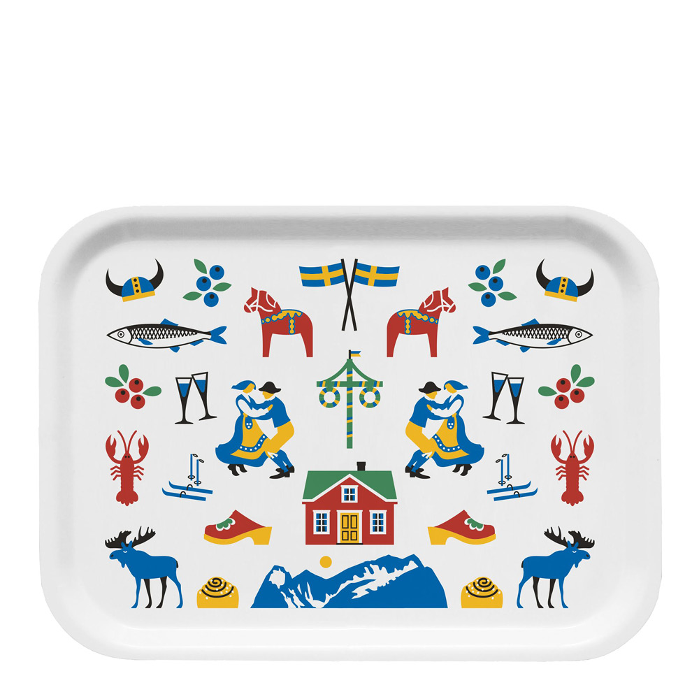 Citronelles Sweden Traditions Frukostbricka 27x20 cm Multi - Cervera