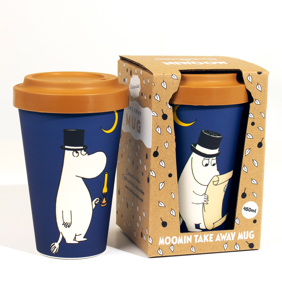 Nordicbuddies Mumin take away mugg 45 cl Mummipappa på en ...