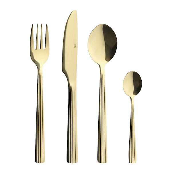 Aida Raw Bestick 16-del set Champagne - Cervera