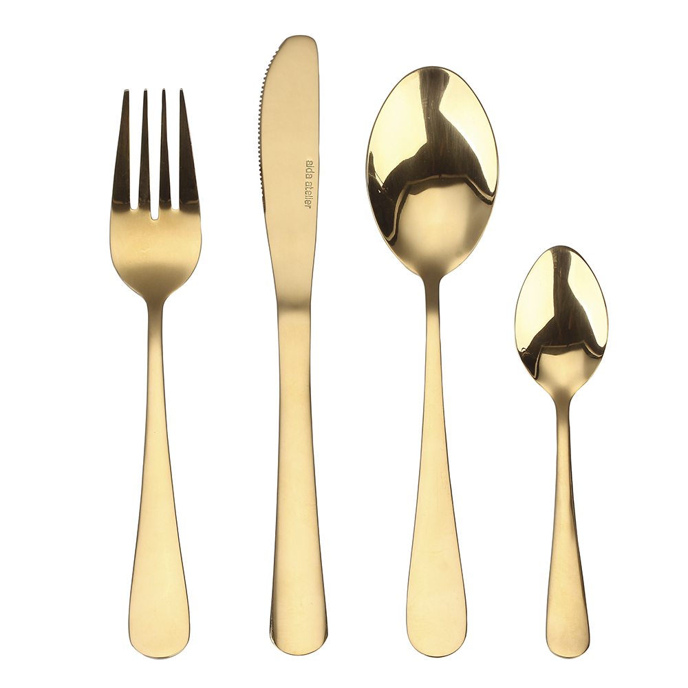 Georg Jensen Copenhagen Bestickset Gåvoask 4 delar Matt Guld - Cervera