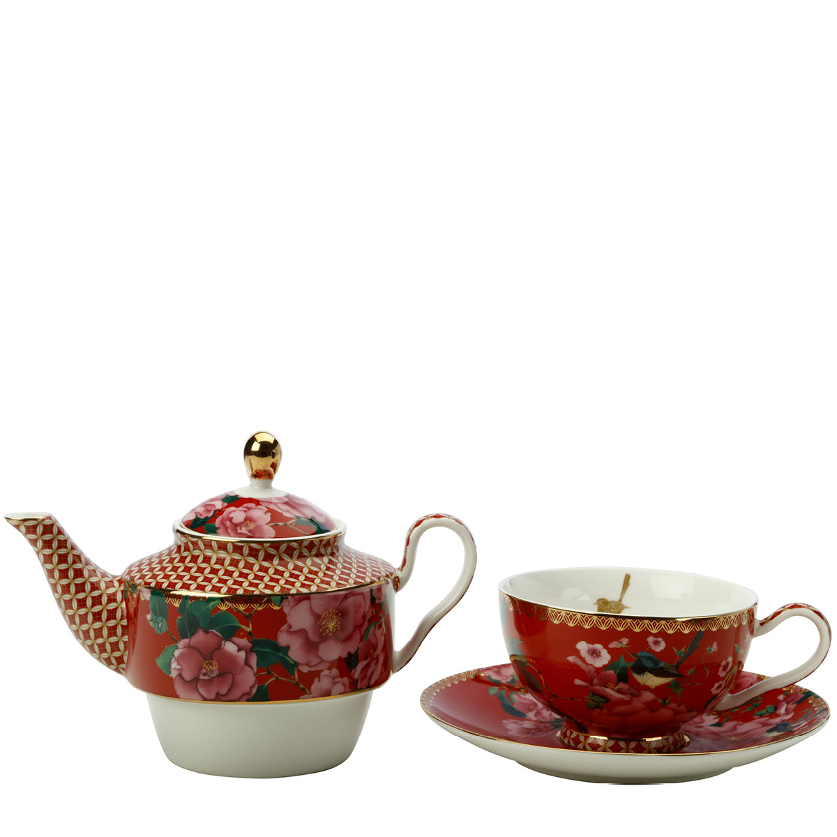 Maxwell & Williams Silk Road tea for one tekanna 0,5 L röd - Cervera