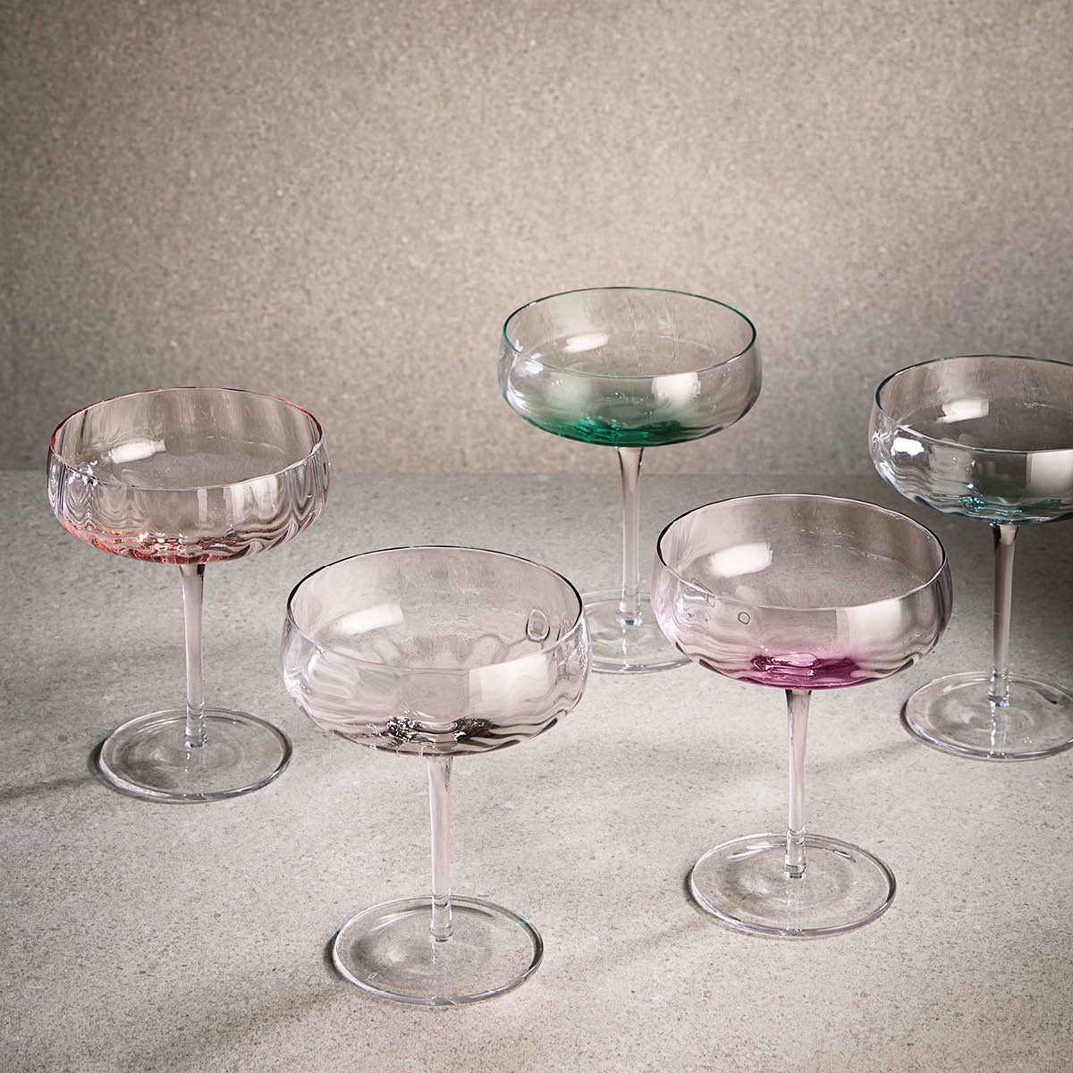 Aida Søholm Sonja Champagne/cocktail glas 30 cl Soft pink - Cervera