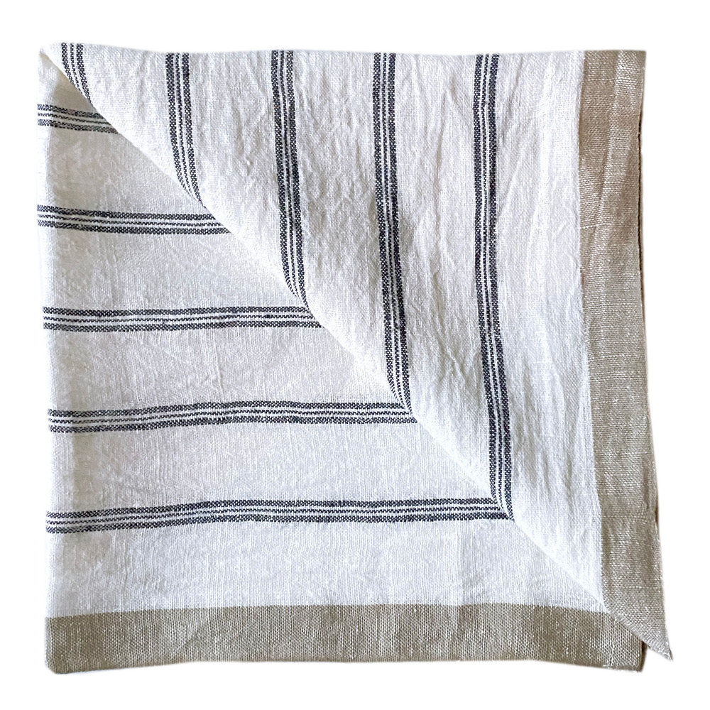 Tell Me More Maya serviett 50x50 cm navy stripe - Cervera