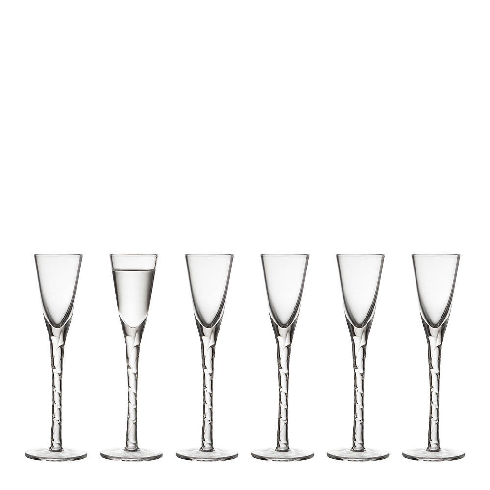 Lyngby Glas Snapsglas Paris 16 cm 6-klar Klar - Cervera