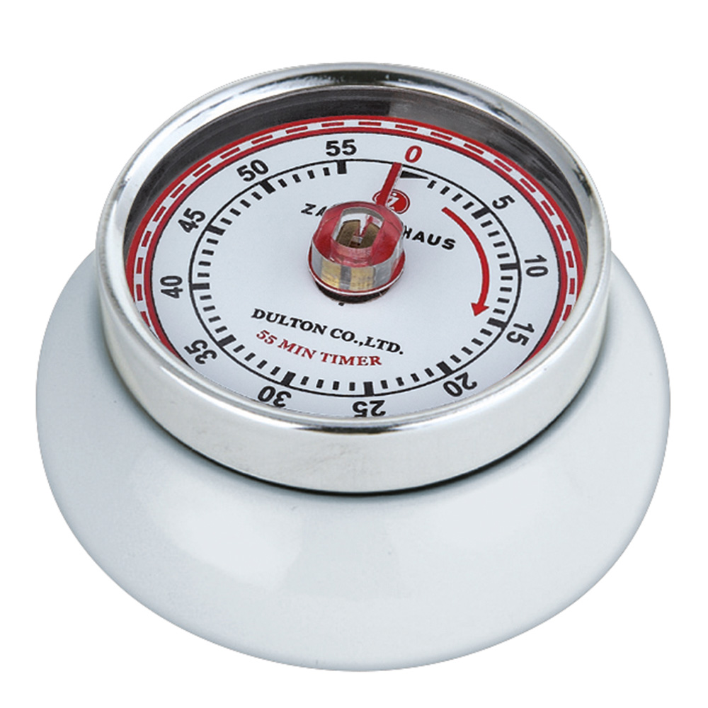Zassenhaus Retro Collection Timer med magnet Vit - Cervera