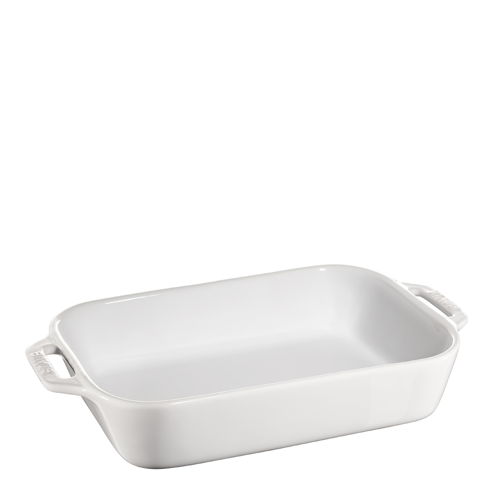 Staub Ugnsform 27x20 cm Vit - Cervera